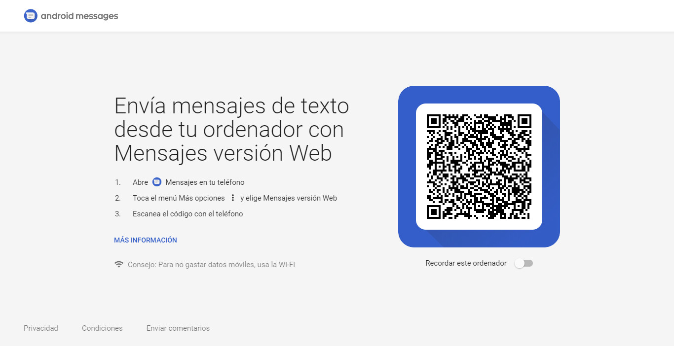 Mensajes de Google: ¡La versión web ya es oficial! - Peruconnection